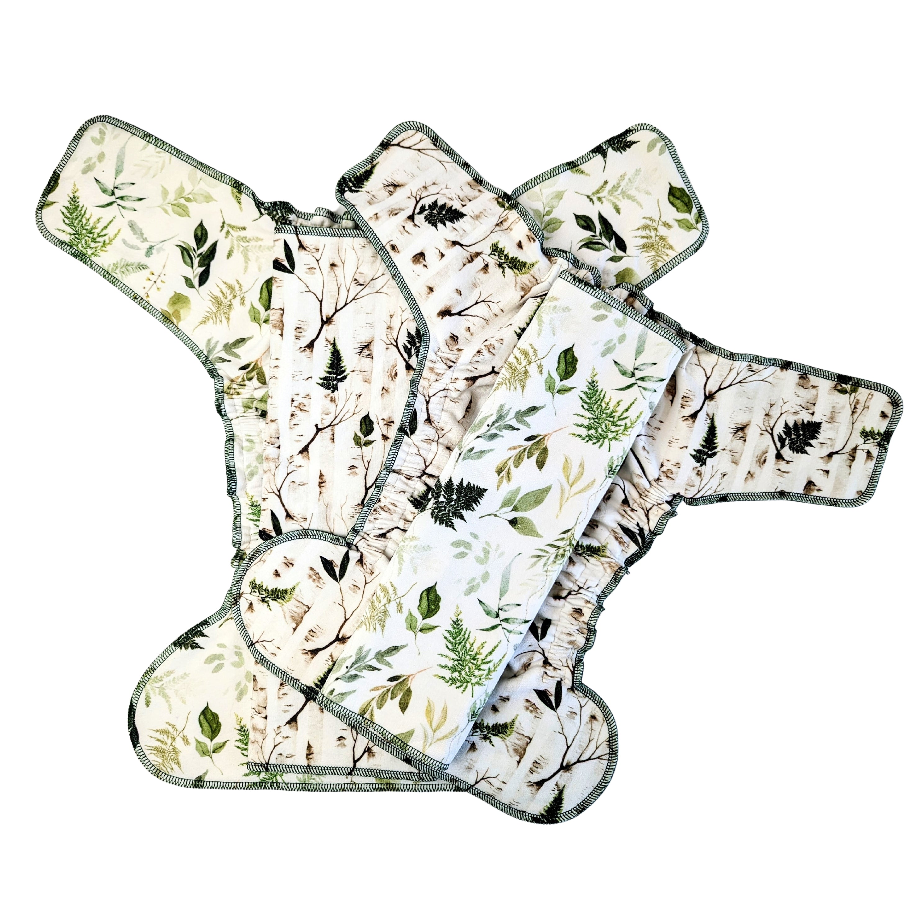 Stretchy Fitted Cloth Diaper | Organic Cotton | Regular Wetter Trifold ...